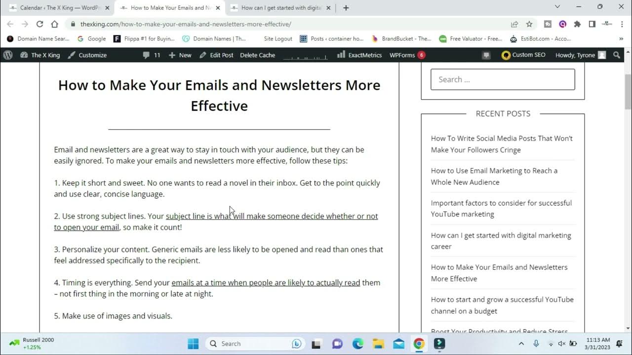 How to Make Your Emails and Newsletters More Effective - YouTube