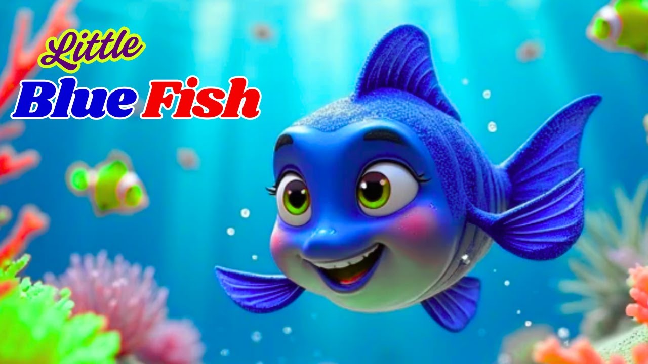 Little Blue Fish Song | Toddler Adventure Song | Kidsjourney - YouTube