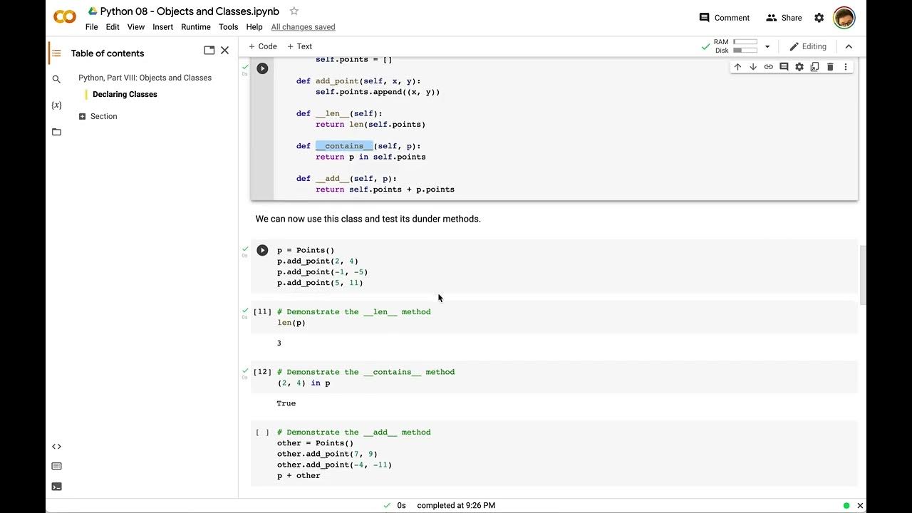 Cs1520 Lecture 02h Python Objects And Classes Youtube