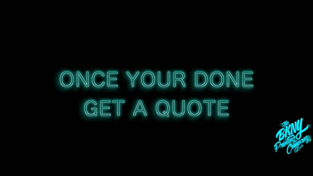How to get a quick quote online BKNY PRINTING - YouTube