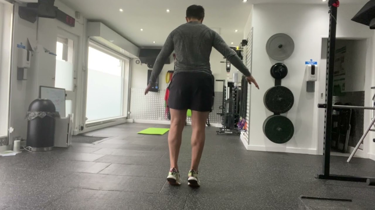 Standing Single Leg Isometric Calf Raise - YouTube