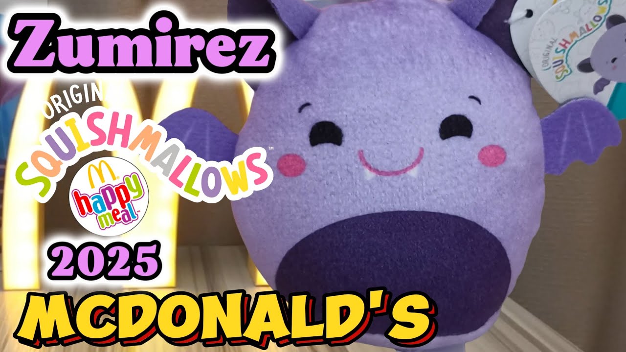 Zumirez the Bat SQUISHMALLOW ! 🦇 McDonald’s 2025 Happy Meal Plush ...