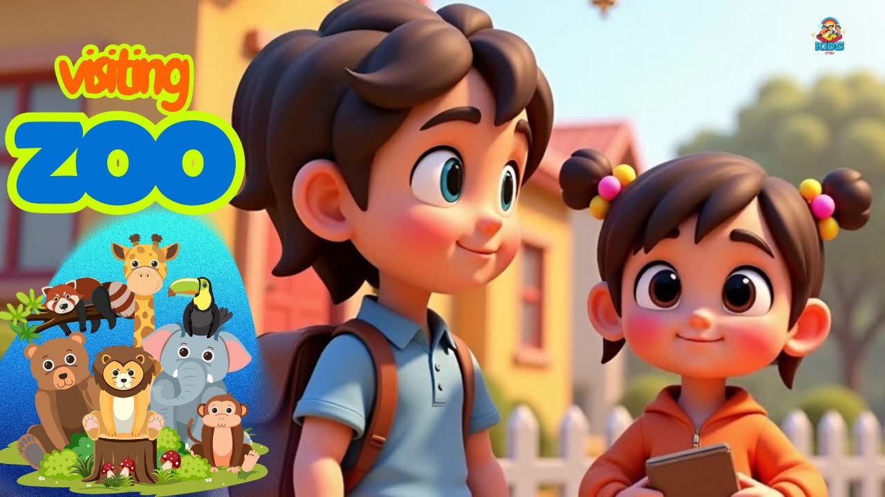 Bunny & Bebo’s Fun Day at the Zoo | Kids Story with Animals l KidTory l ...