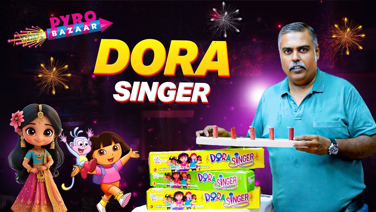 Dora Singer: Red & Green Fountain Firework with Siren Sound ...