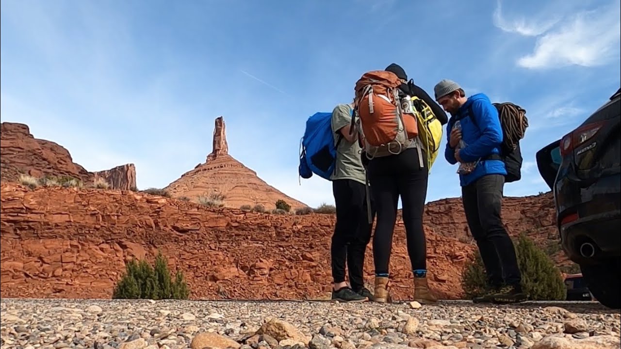 Castleton Tower Moab: Climb and Base Jump - YouTube