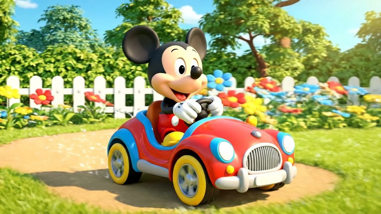 Mickey Mouse’s Car Rolled Into the Mud | Nursery Rhymes for Kids & Baby ...