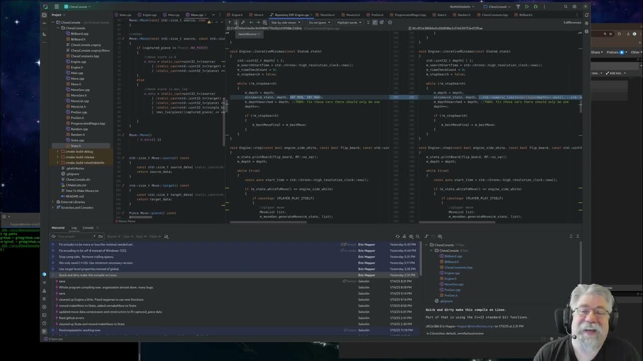 Code Review - C++ Console Chess Engine - YouTube