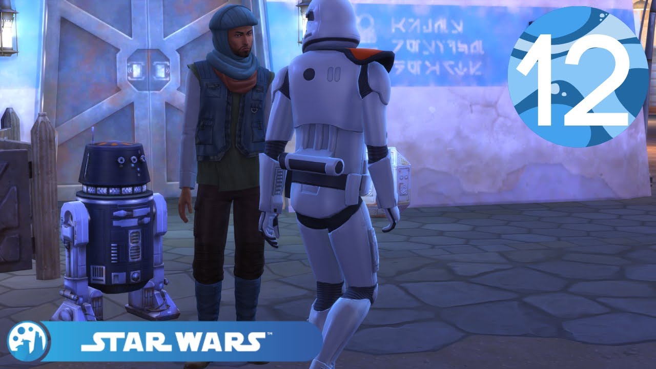 WE GOT A DROID! | Let's Play The Sims 4 Star Wars: Journey to Batuu ...