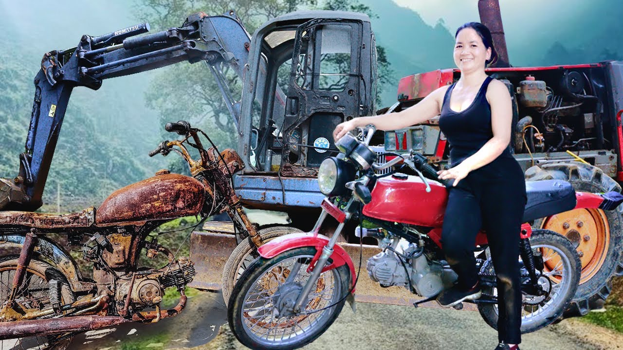 FULL VIDEO Mechanic Girl Passion Rebuild & Repair Heavy Machinery ...