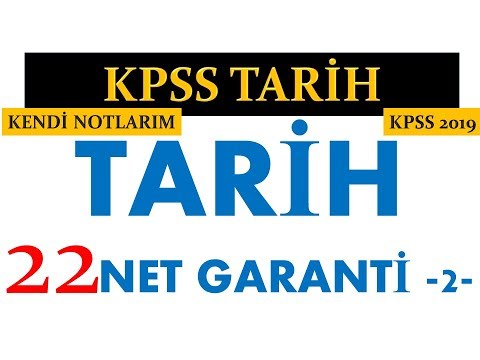 Tarih | İslamiyet Öncesi Türk Tarihi 2 | Kpss Tarih 22 Net Garanti