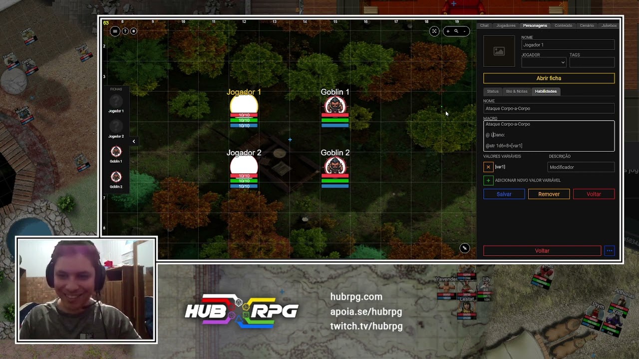 Tutorial HubRPG - Cena de Combate - YouTube