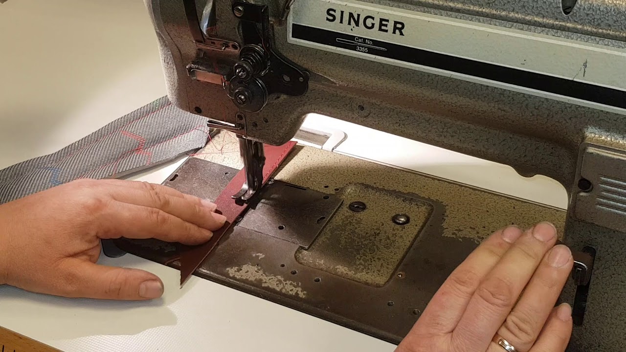 Singer 211 U566A maszyna do szycia z potrójnym transportem - YouTube