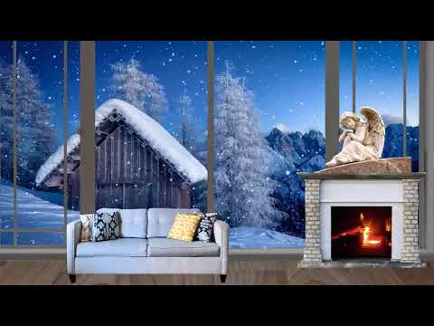 30 Minutes Relaxing Fireplace Music, Winter Relaxing Music, Sleep Music ...