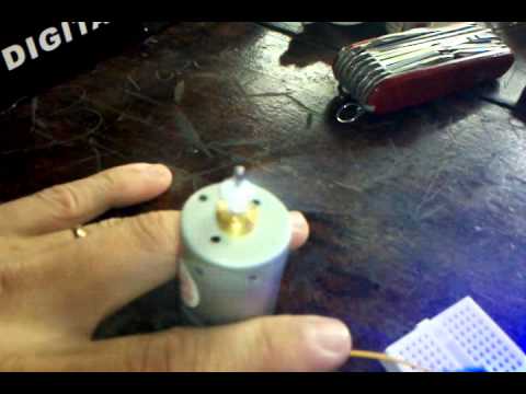 DC motor controller TIP120 Arduino - YouTube