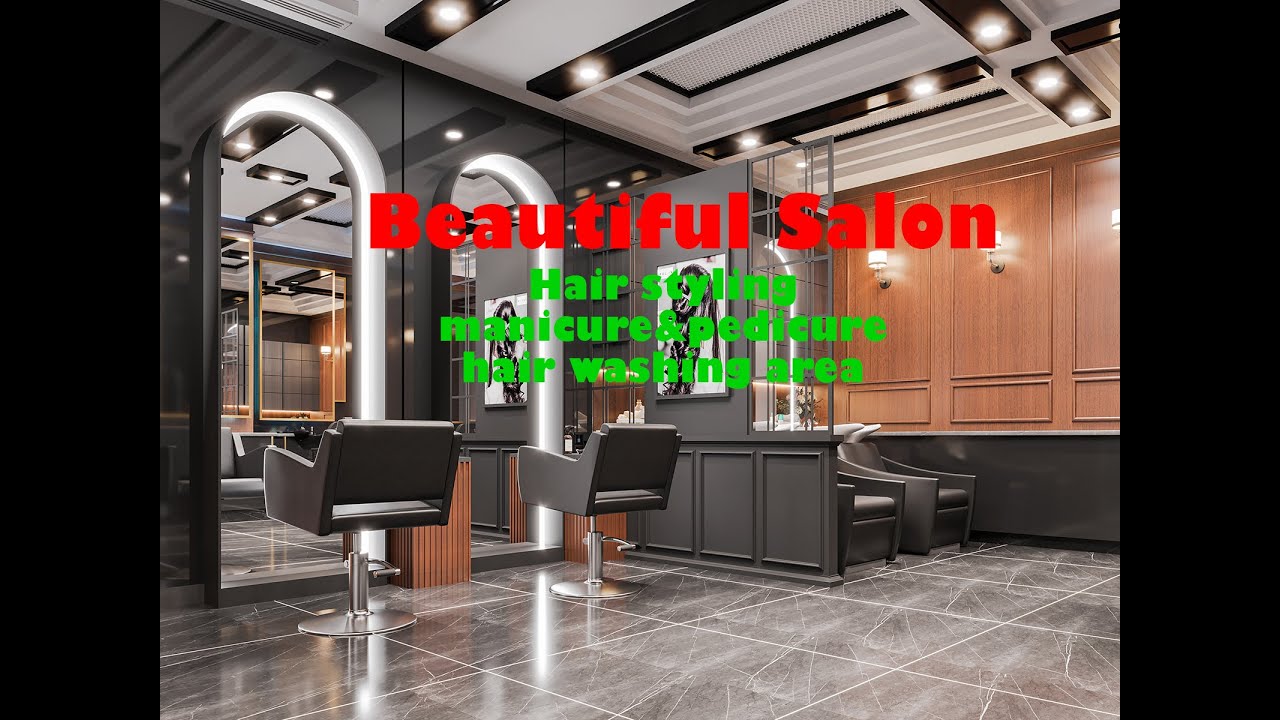 Beauty Salon | Salon Interior | Hair styling | 3d Vision studio - YouTube