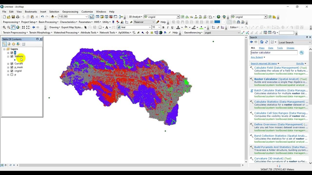 Estimate Runoff Volume Using Curve Number in GIS - YouTube