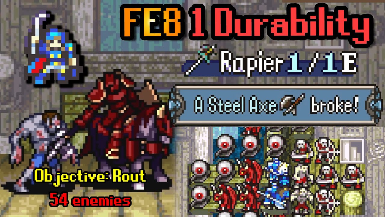 FE8 1 Durability Step 11: Spend a massive amount of funds to rout the Phantom Ship with steel ...