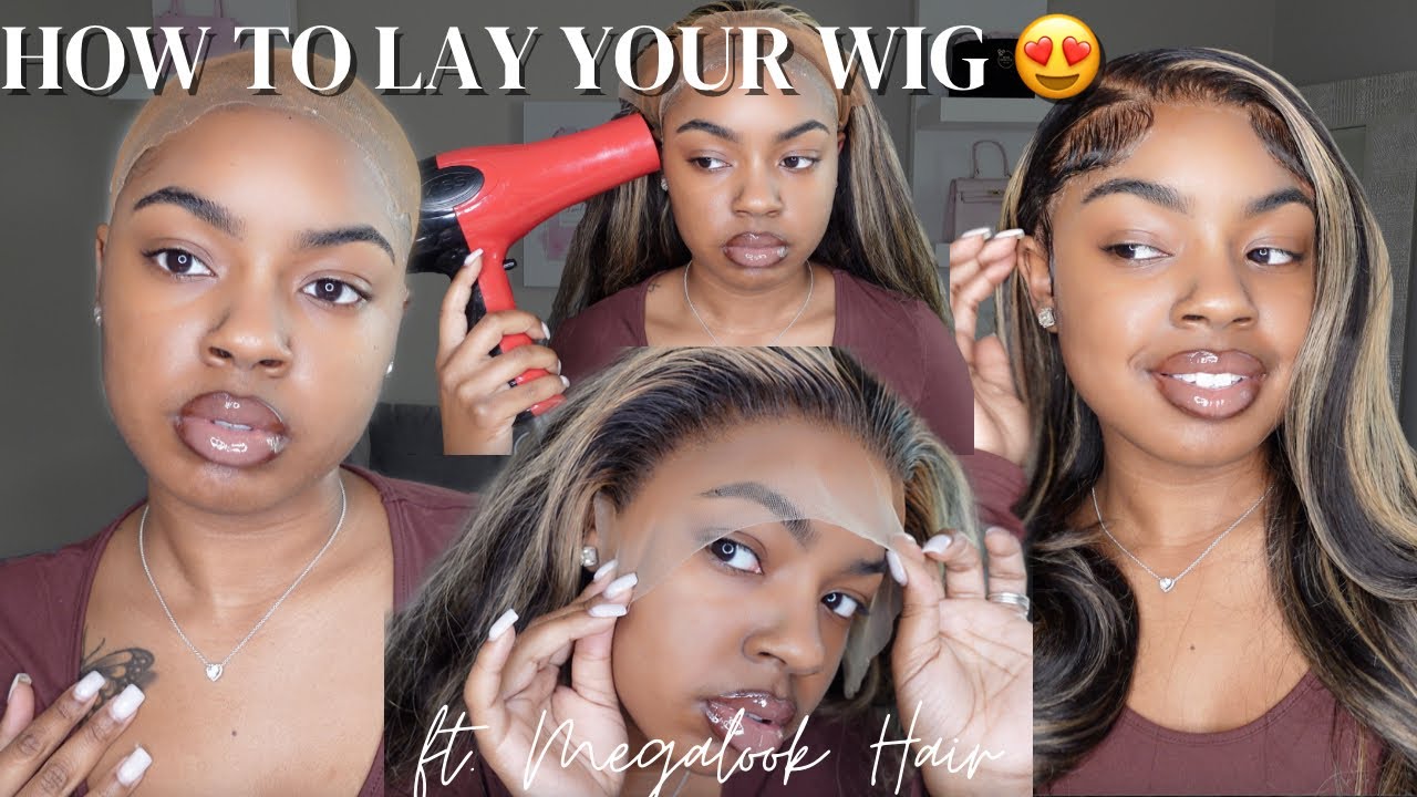 DETAILED Side Part Wig Install | Balayage Highlight Wig | Megalook Hair ...