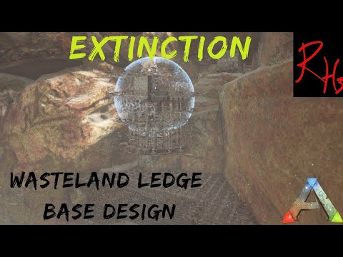 Extinction - The Wasteland Ledge PVP BASE BUILD - Ark Survival Evolved ...