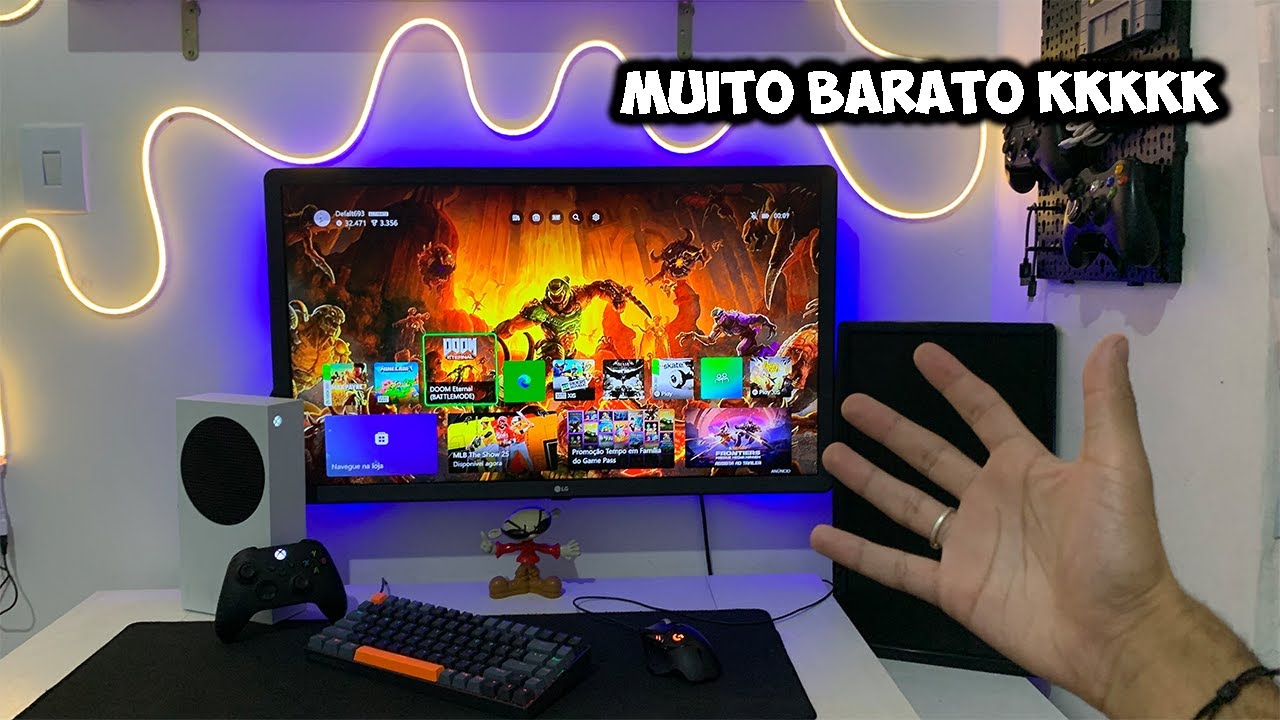 O Setup Gamer MAIS BARATO com o Xbox Series S! - YouTube