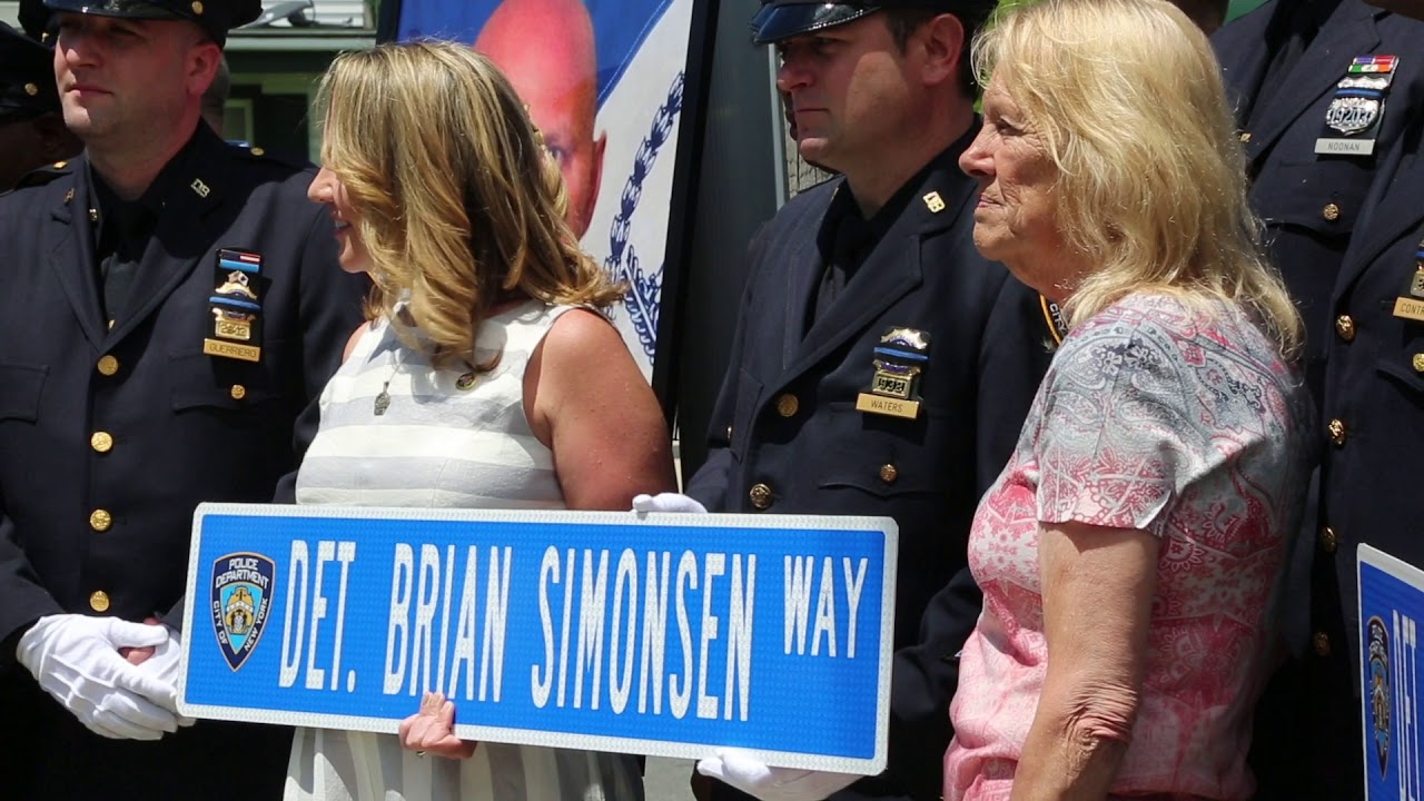 Det. Brian Simonsen Street Naming - YouTube