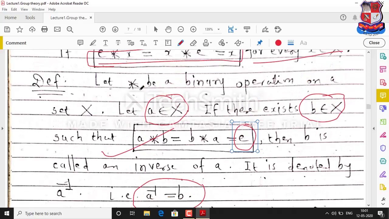 GTU_BE_COMPUTER ENGINEERING_3140708_Lecture2_Group Theory_Properties of ...