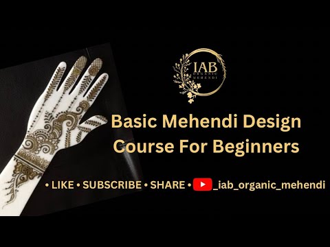 Basic Mehendi Design Course For Beginners Part-1 - YouTube