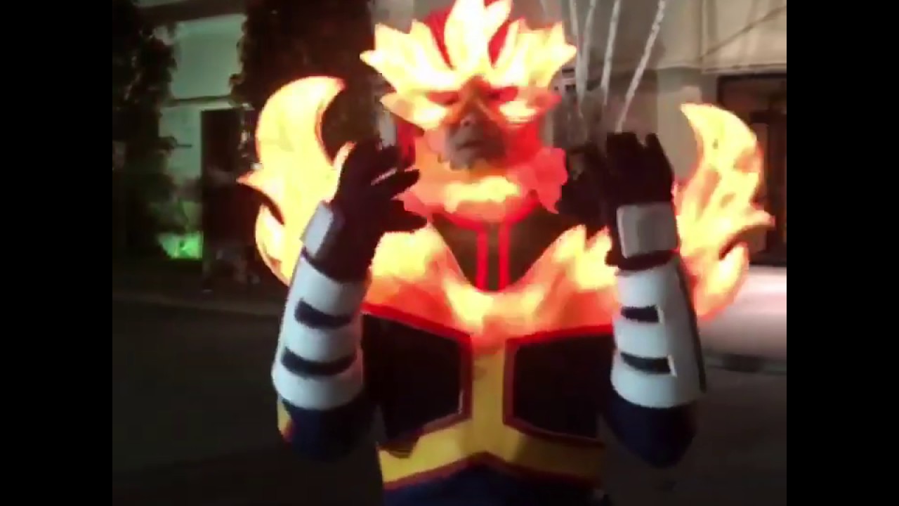 Endeavor cosplay from My Hero Academia - YouTube
