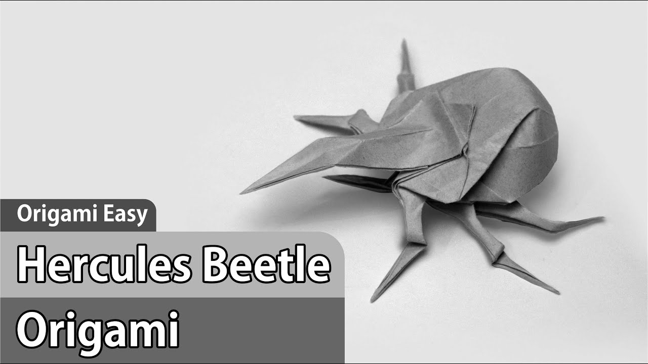 Hercules Beetle Origami - YouTube