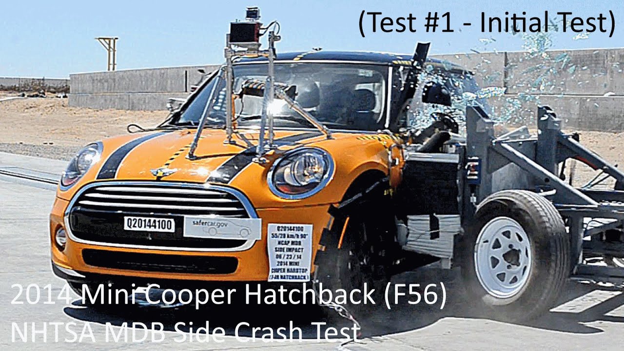 2014 Mini Cooper / Cooper S Hatchback (F56) NHTSA MDB Side Crash Test ...