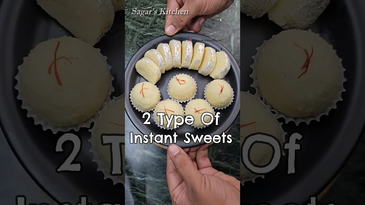 two types of sweets🥰😚 tasty sweets easy made #cook#@worldcookG# ...