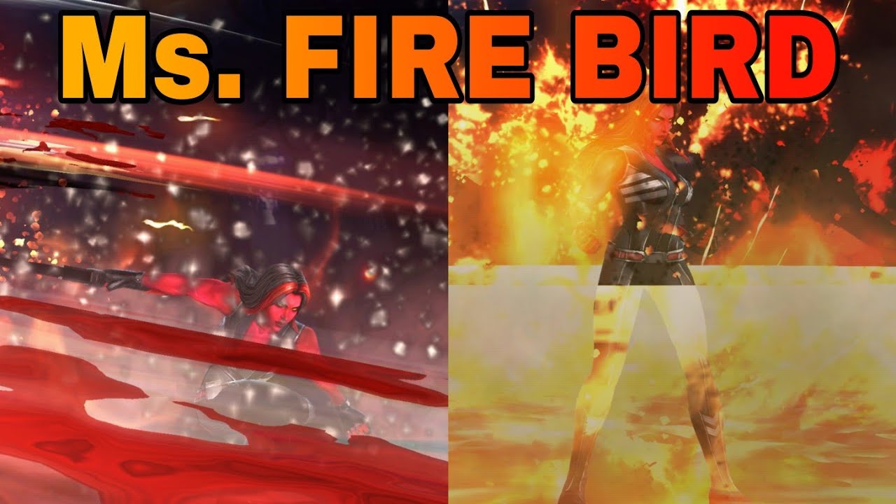 RED SHE HULK IS A FIRE BIRDY| COMBAT FEMALE ABX | MARVEL FUTURE FIGHT ...