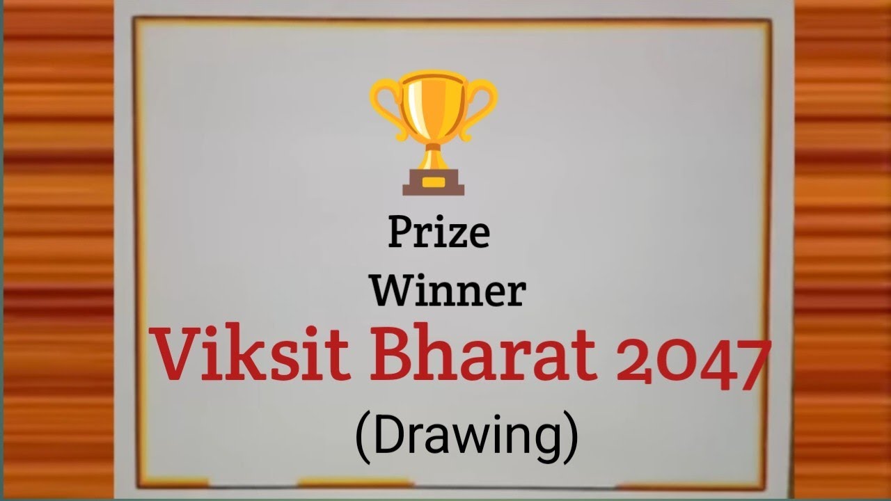 Viksit Bharat Drawing Easy / Viksit Bharat 2047 Poster Drawing / My ...