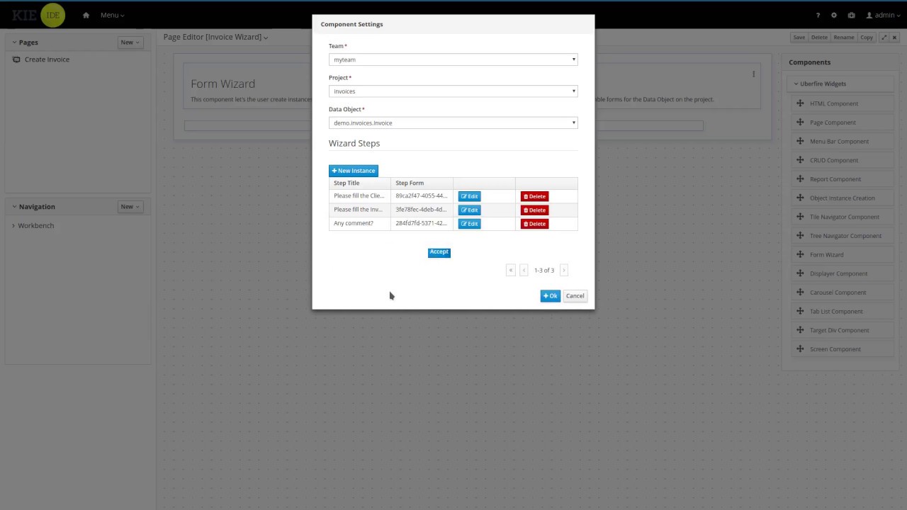 Pages & Forms integration on Kie Workbench (POC) - YouTube