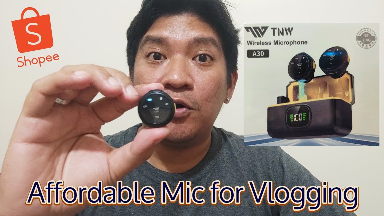 TNW A30 Wireless Lavalier Microphone for Vlogging Sound Test - YouTube