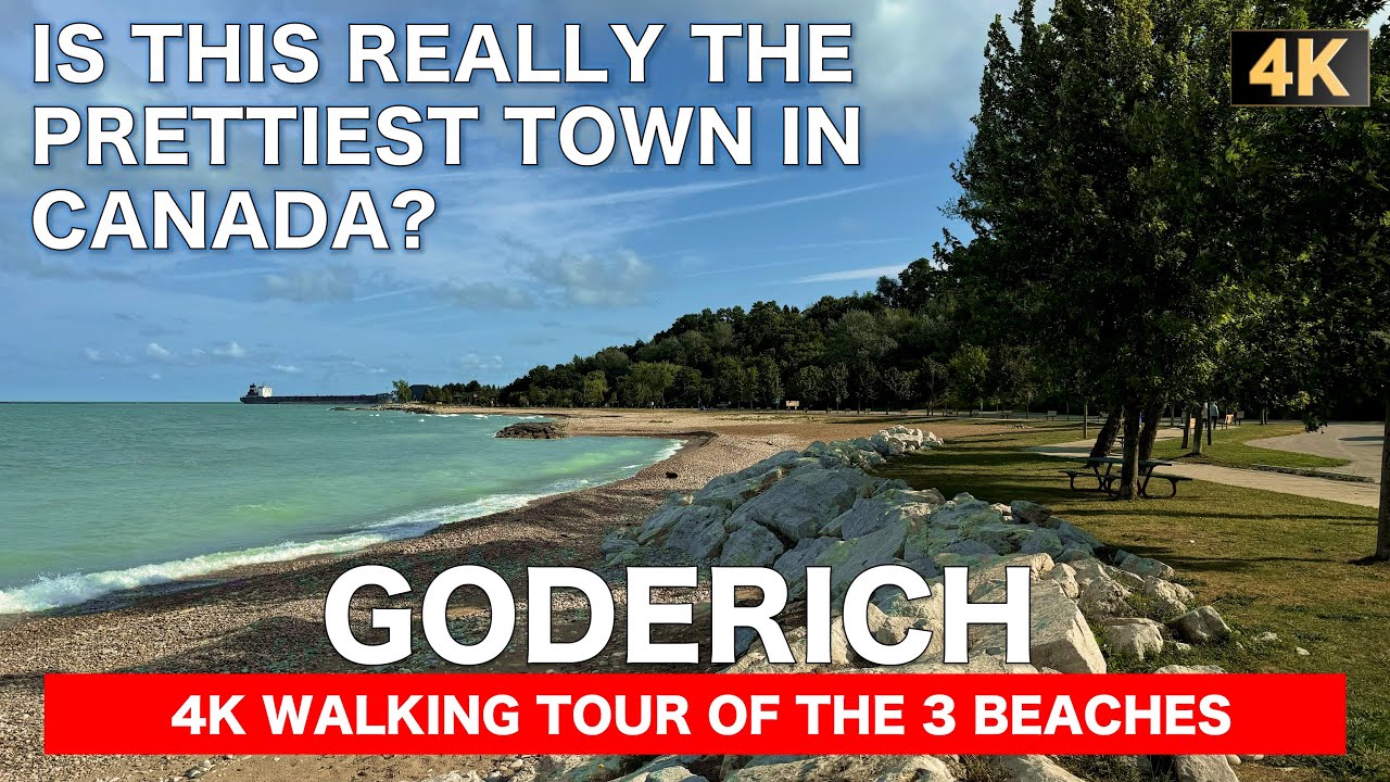 4K Is this Really the PRETTIEST Town in CANADA? | GODERICH | Walking Tour of the 3 Beaches - YouTube