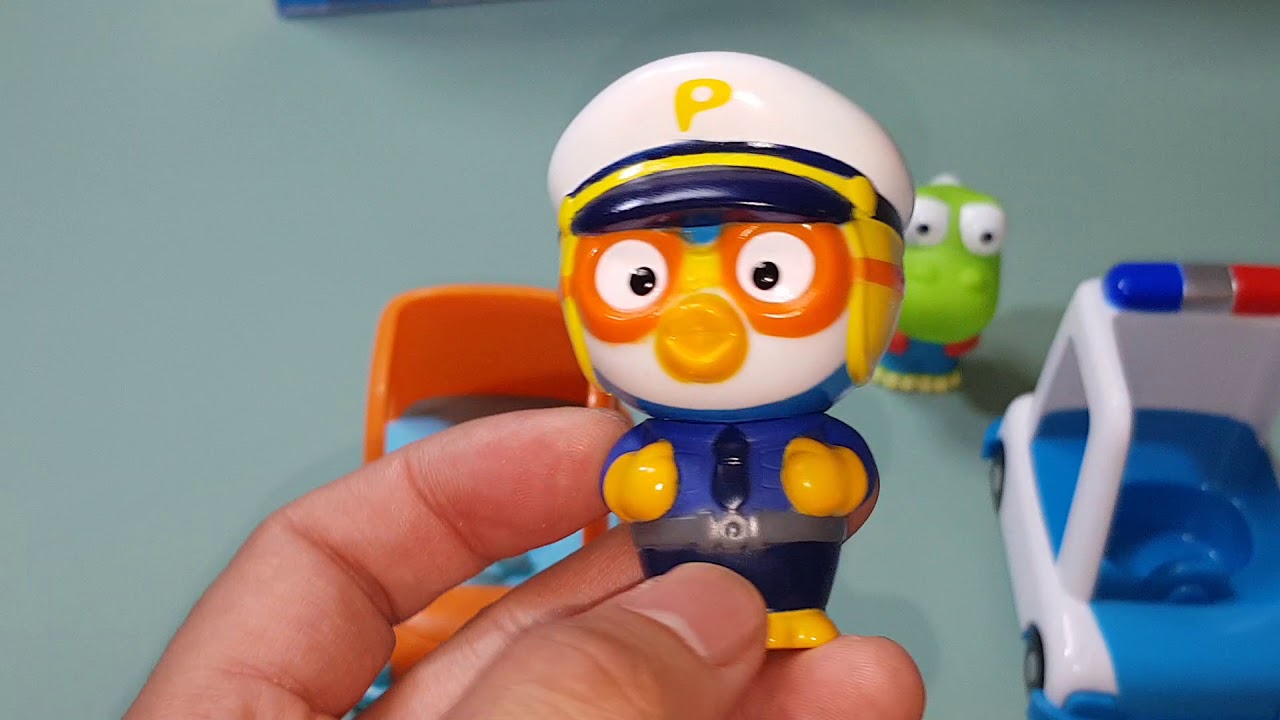뽀로로마을 경찰차 그리고 크롱 [pororo country porice patrol car] - YouTube