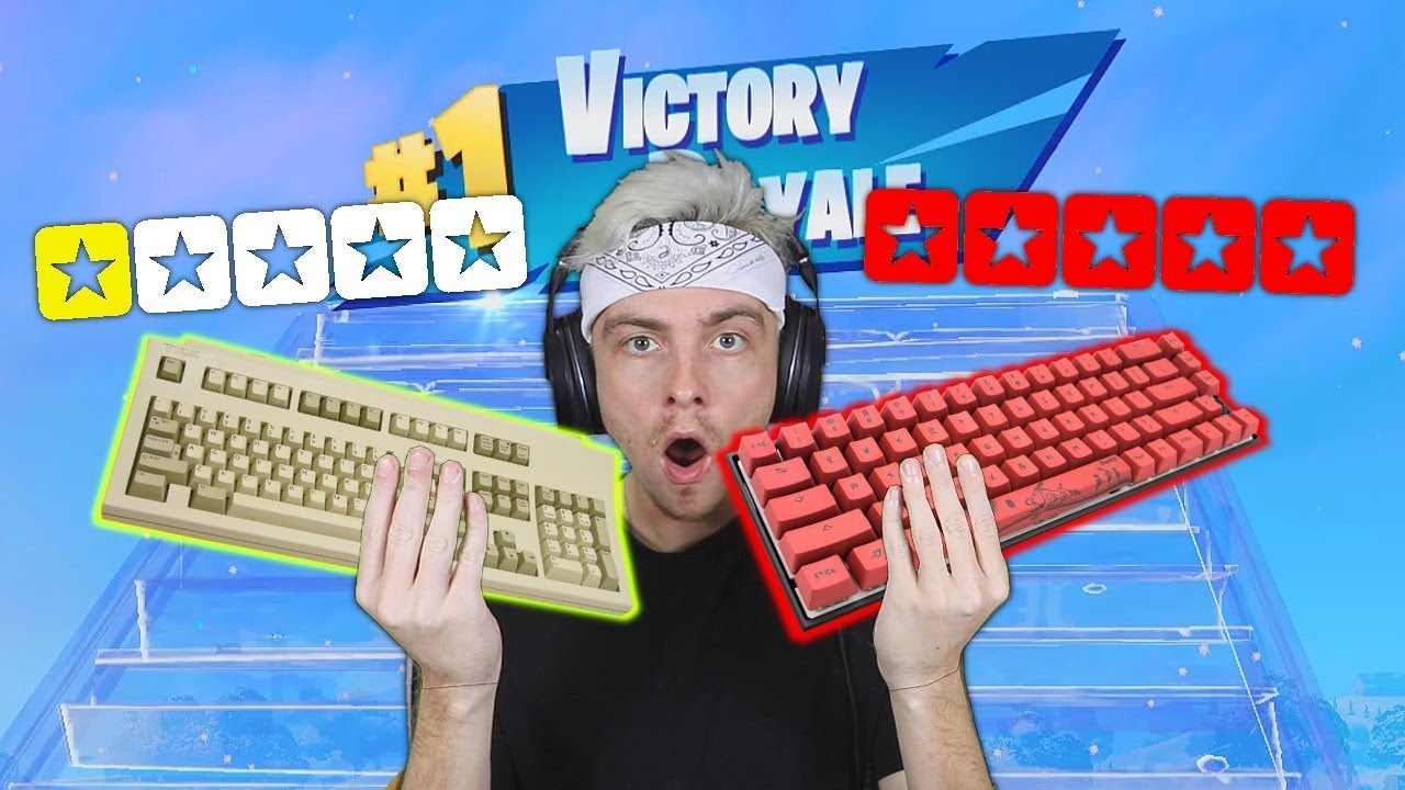 $10 Keyboard VS $100 Keyboard on Fortnite... **shocking** - YouTube