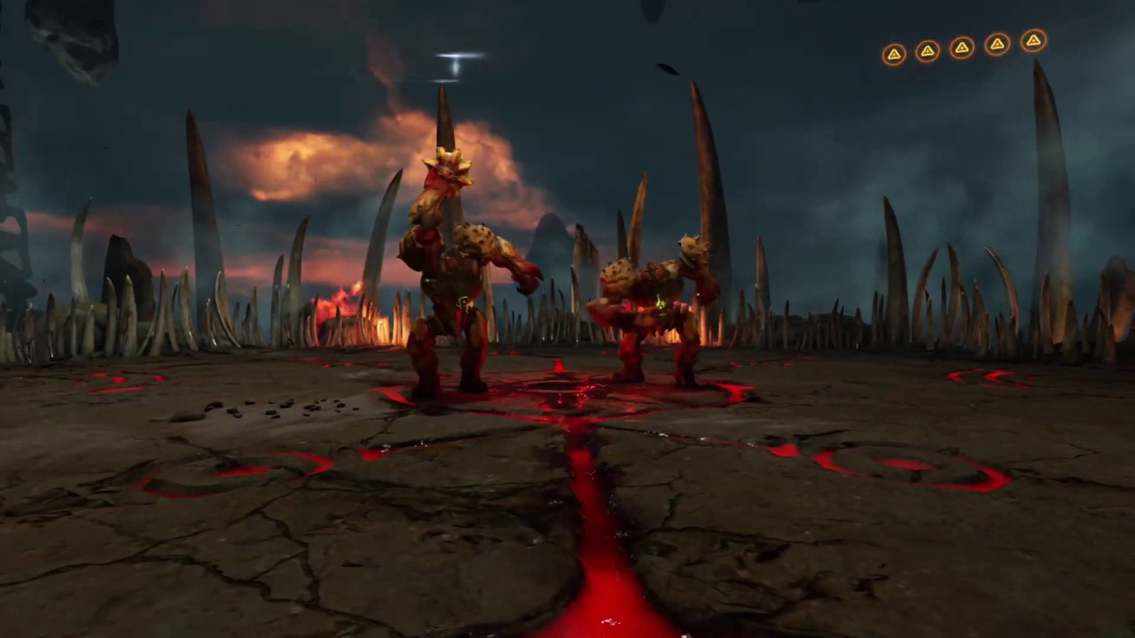 Doom 2016 - Trashing the Hell Guards with the BFG and Super Shotgun ...