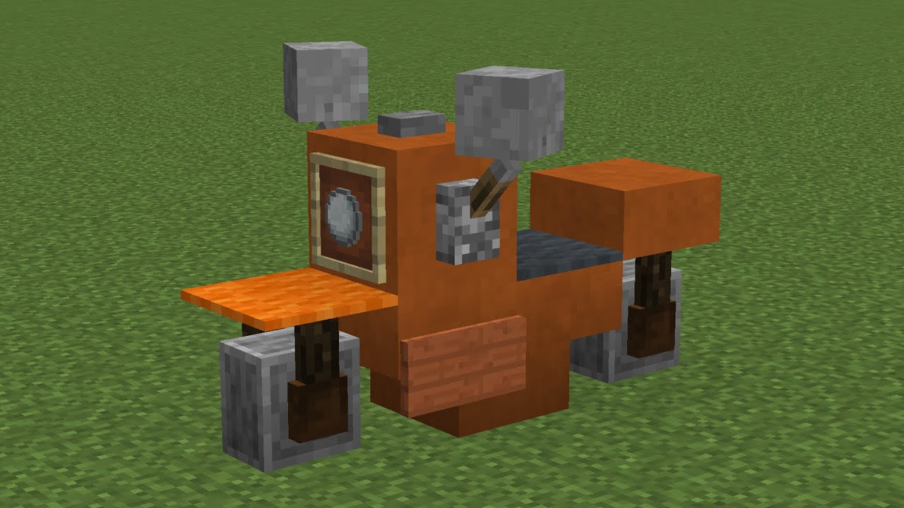 how to make a motorcycle in minecraft - YouTube