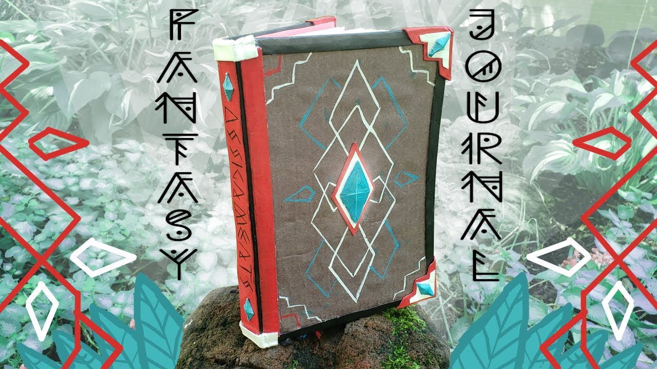 Transforming an Old Notebook Into a Fantasy Journal - YouTube