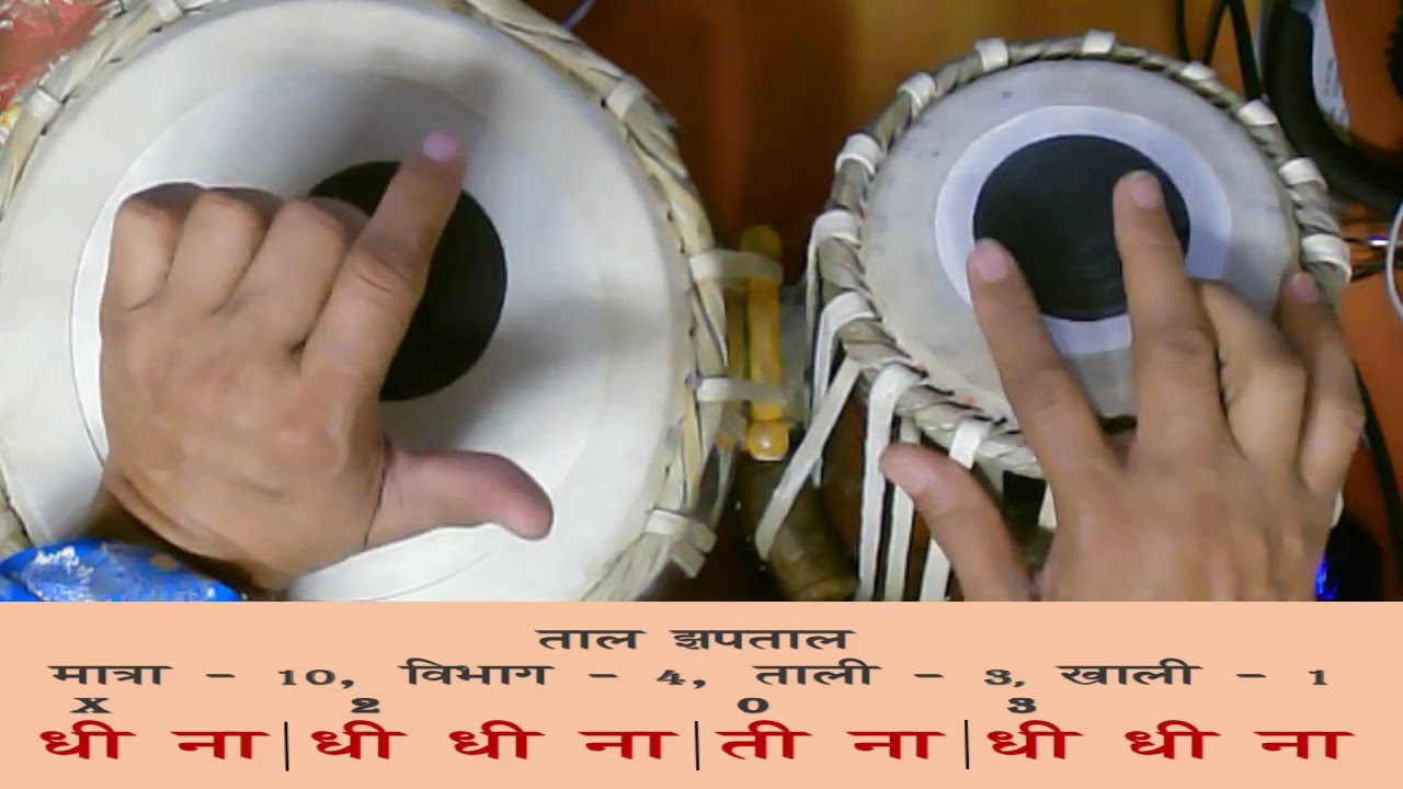 How to play Jhaptaal on Tabla - YouTube