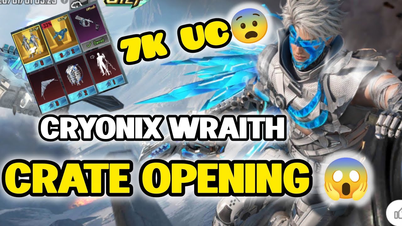 😱Unluckiest Crate opening 😨 || Cryonix wraith Crate Opening Bgmi🔥|| # ...