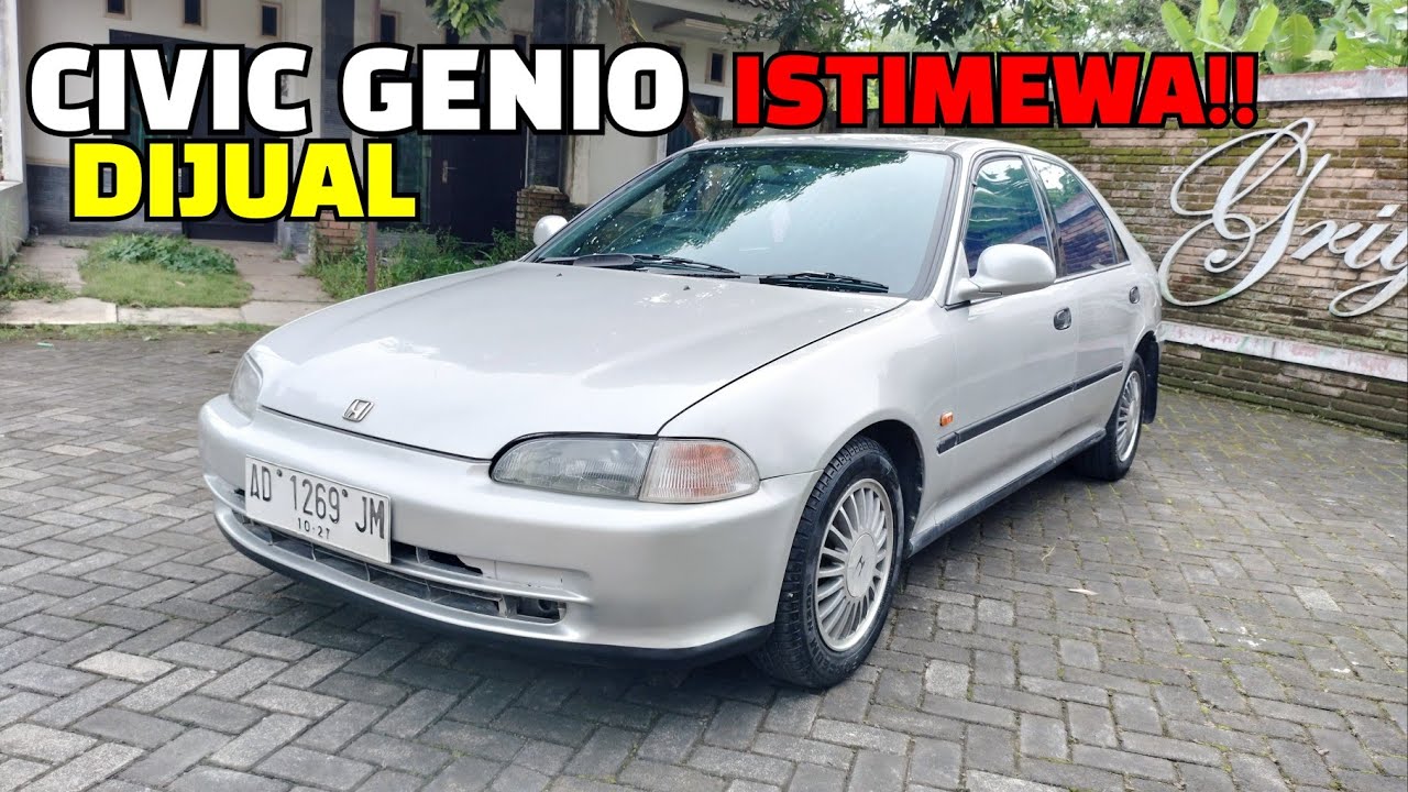 Honda civic genio tahun 92 dijual, istimewa dan murah !! - YouTube