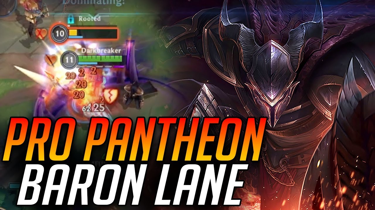 WILD RIFT PANTHEON BEST BUILD FOR BARON LANE HYPER CARRY - YouTube
