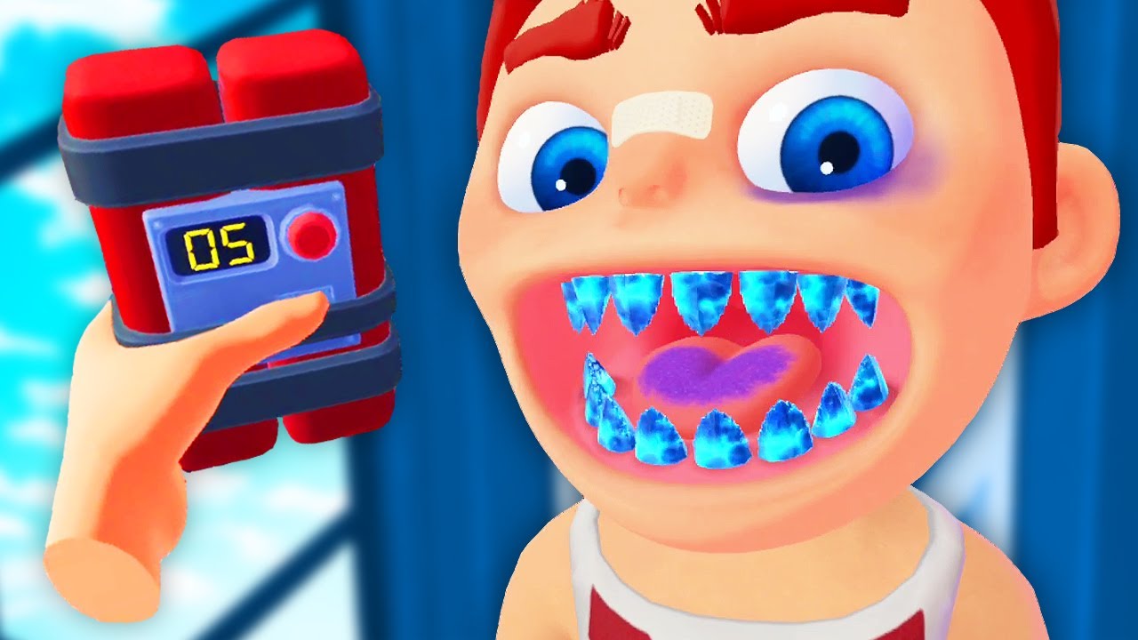 I Used Explosives to give Humans New Teeth... (VR Dentist Simulator ...