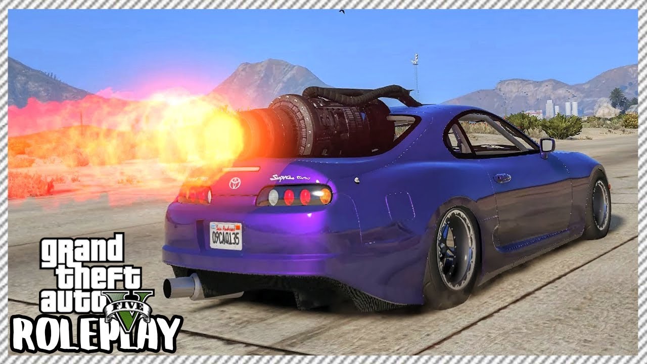GTA 5 Roleplay - Jet Engine Drag Supra | RedlineRP #647 - YouTube