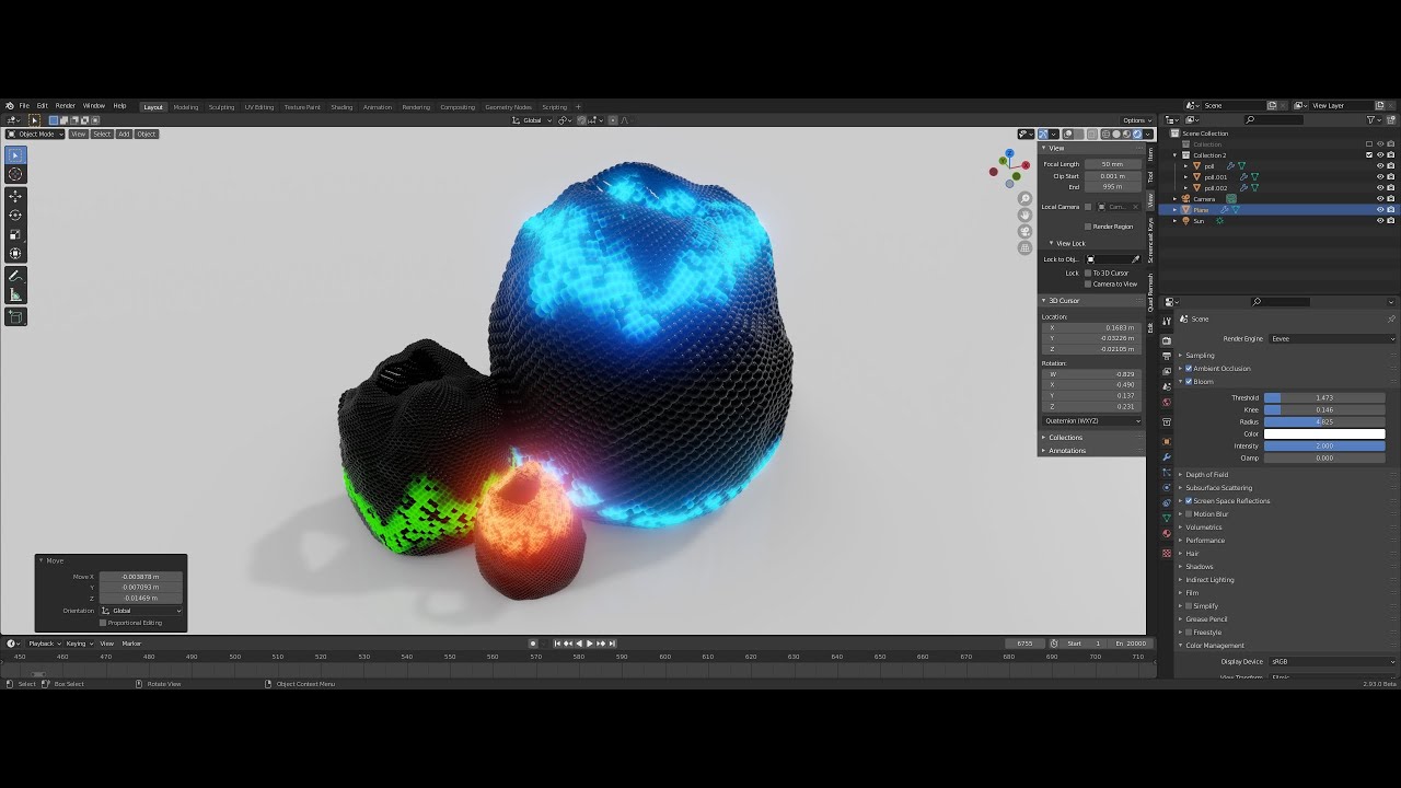 Phyllotaxis. Blender geometry nodes experiment 10 - YouTube