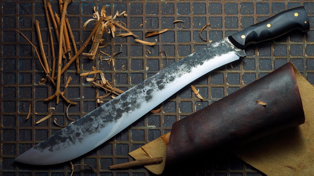 Lilim Camp Knife, Making the Handle Pt-2 - YouTube