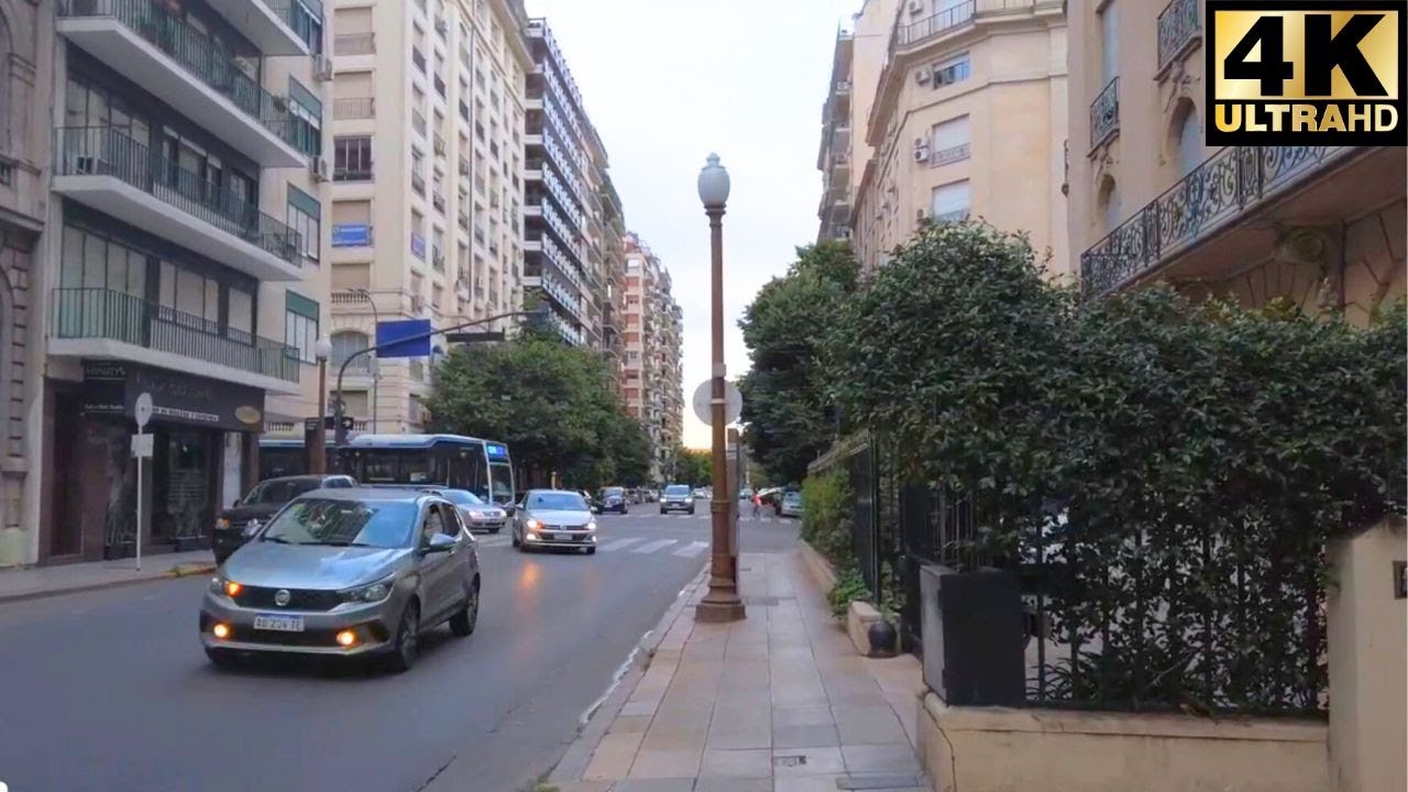 BARRIO de RECOLETA en BUENOS AIRES - Avenida ALVEAR Virtual Walking ...